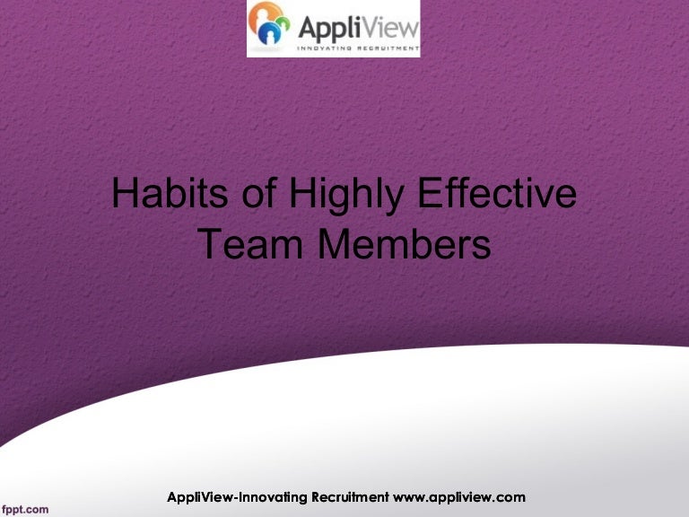 Habits of Highly Effective Team Member