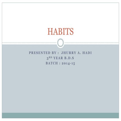 habits | PPTX