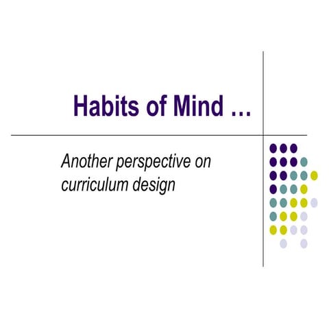 Habits of mind | PPT