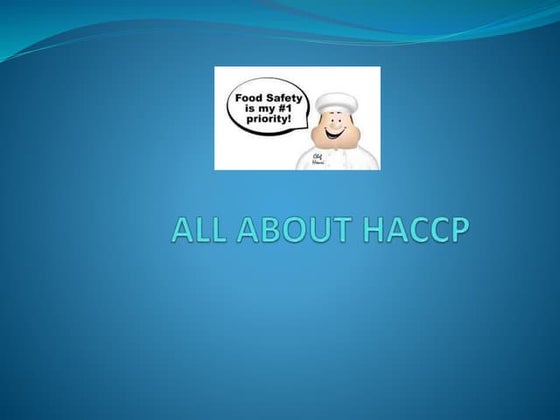 HACCP ;Definition, and principles | PPT