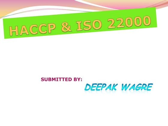 Presentation on ISO 22000 | PPTX | Food Industry | Industries