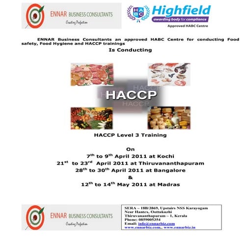 Haccp level 3.1 | PDF
