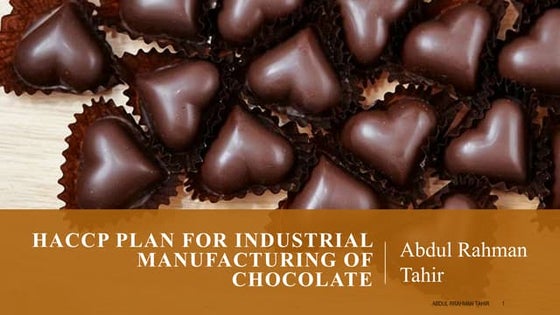 Haccp plan in chocolate | PPT