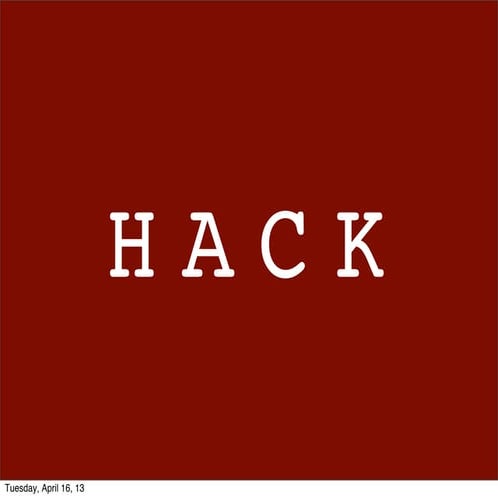 Hacking The Learner Experience Ppt
