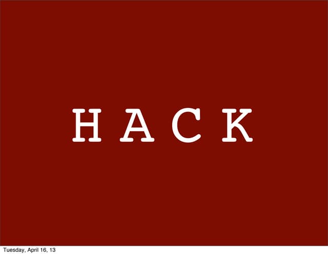 Hacking The Learner Experience Ppt