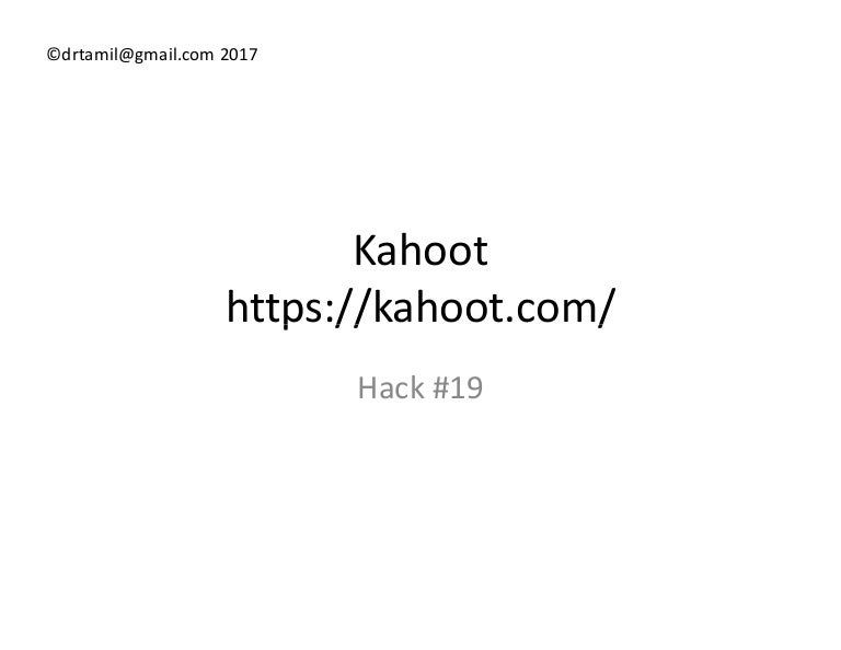 Kahoot Hack
