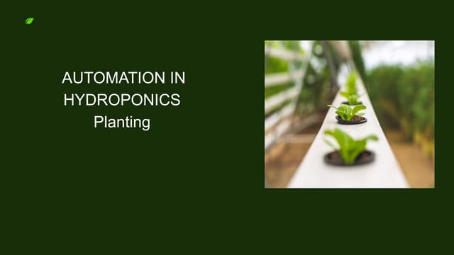 smart hydroponic system | PPTX
