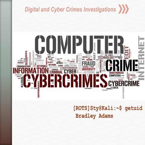 Hackbama Cyber Crimes Investigations | PPTX