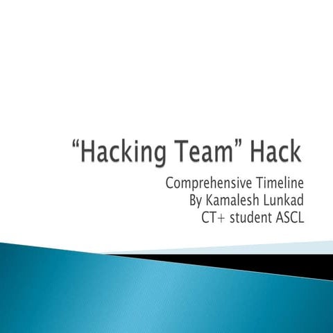 Hacking team | PPT