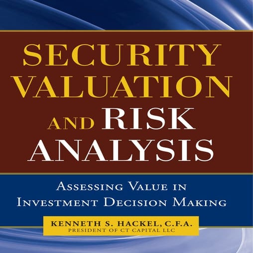 Security Valuation and Risk Analysis | PDF