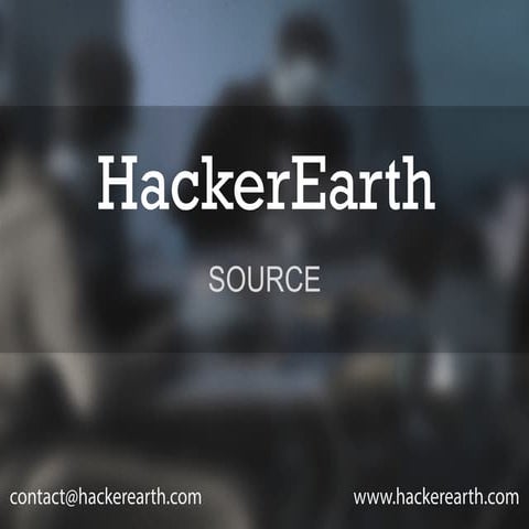 Hackerearth Source For Hiring Programmers Ppt 2104