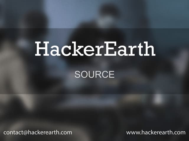 Hackerearth Source For Hiring Programmers Ppt 2104