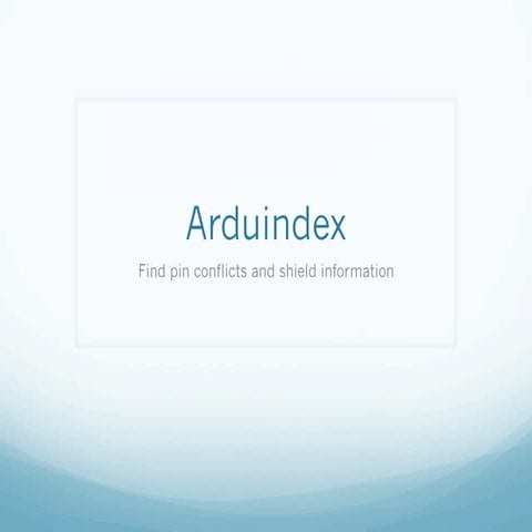 Arduindex presentation @hackerspace | PDF