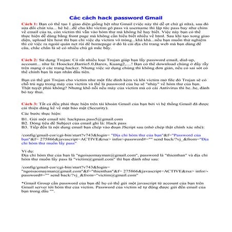 Hack gmail | PDF