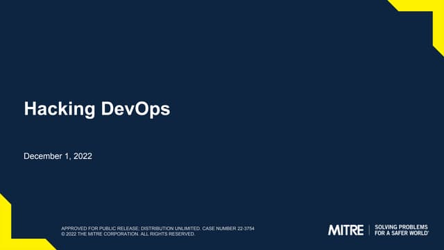 Hacking Devops Ppt