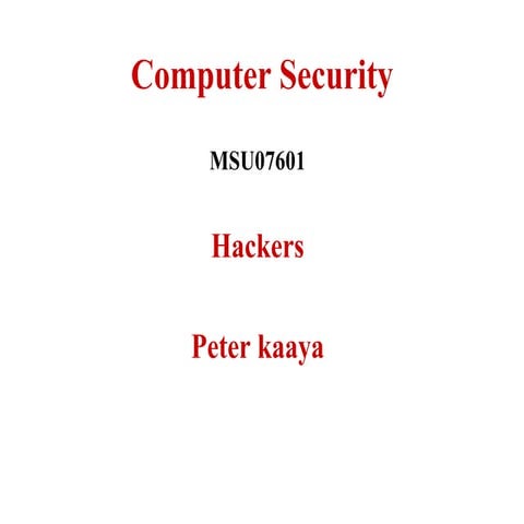 Hacking Lecture 3cppt