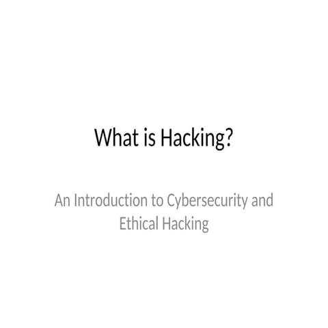 Hacking_Presentation.pdf by Ayan Khan hack | PDF