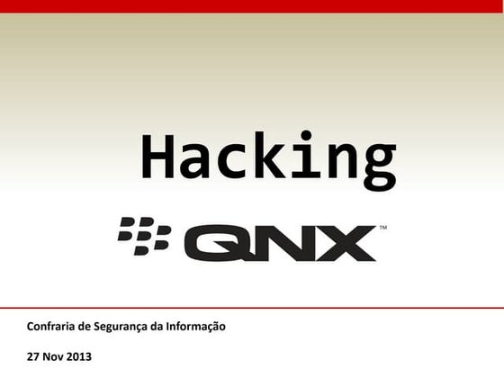 Qnx os | PPT