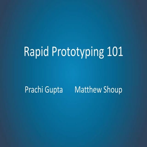 Rapid Prototyping | PPT