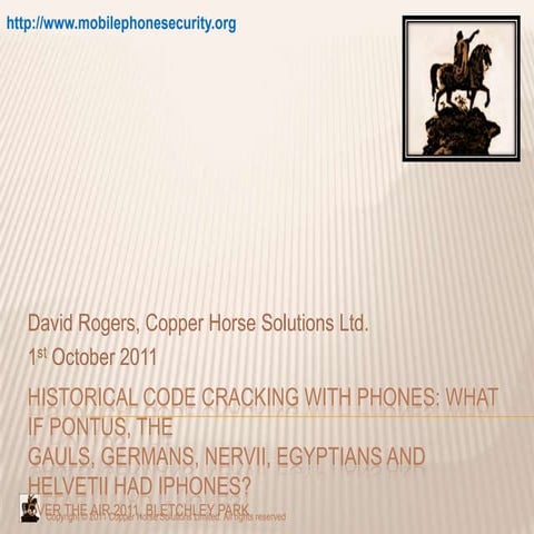 Hacking Roman Codes with Mobile Phones | PPTX