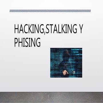 Phising y stalking | PDF