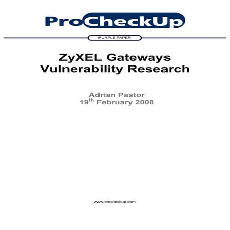 Hacking Zy Xel Gateways | PDF