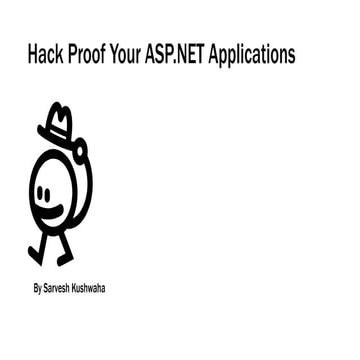 Hack Proof Your Asp Net Applications Ppt