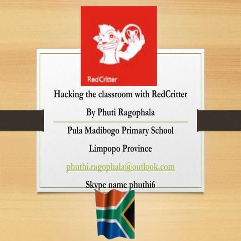Hack the classroom with redcritter | PPTX