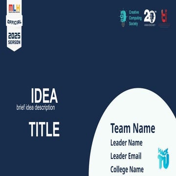 HackTU Idea Submission Template.pptx very important | PPT