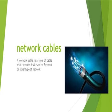 Assignment on network cables by Hadidja_Student | PPTX