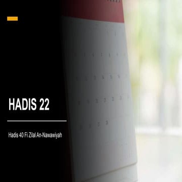 Hadis 40 - Hadis 22 | PPTX