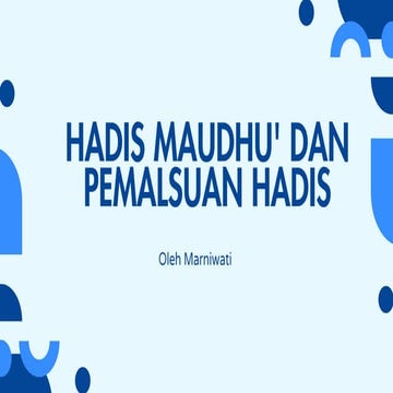 HADIST MAUDHU' DAN PEMALSUAN HADITS NEW.pdf
