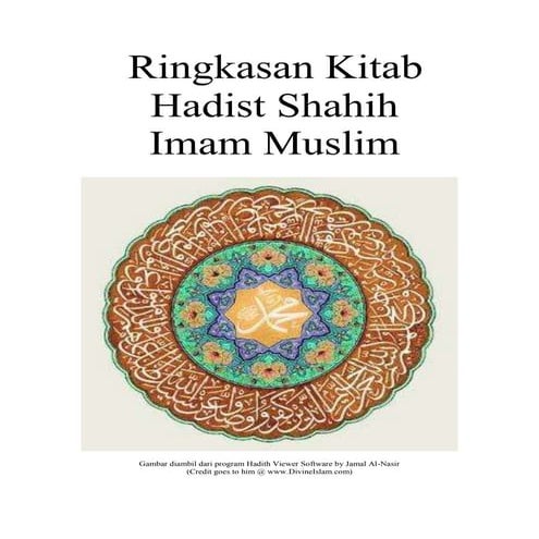 Hadist sahih imam muslim | DOC