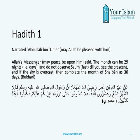 Hadith of the day | PDF