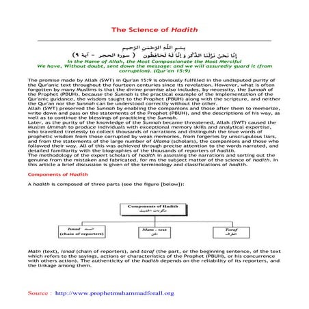 Hadith science | PDF