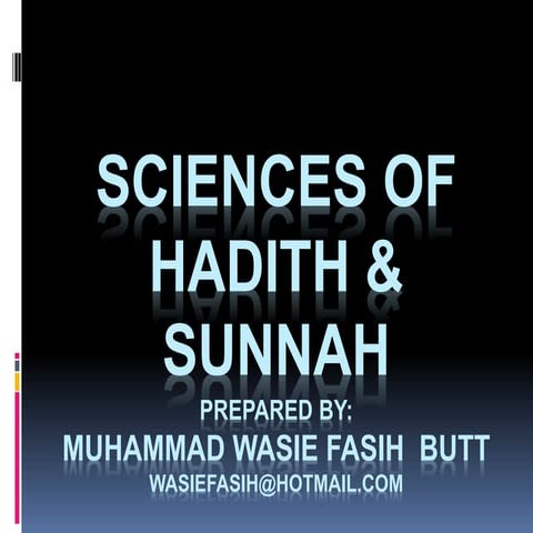 Hadith sciences | PPTX
