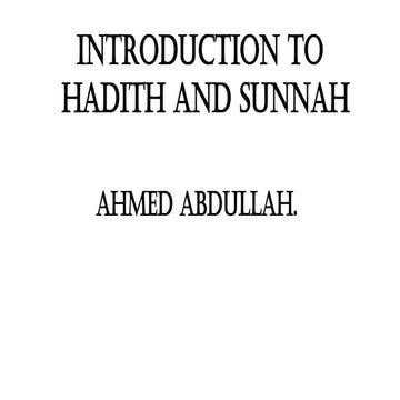 Hadith & Sunnah (1).pptx LEARN About hadith and sunnah | PPTX