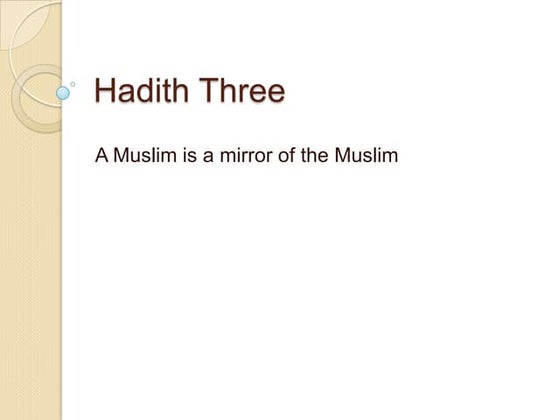 Lesson 22 - Dreams and it’s place in Shariah | PPTX