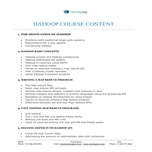 HADOOP ONLINE TRAINING | PDF | Programming Languages | Computing