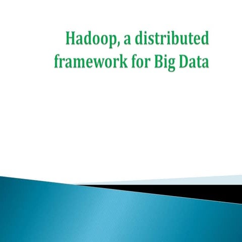 Big data processing using hadoop poster presentation