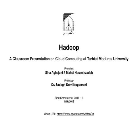 Hadoop - an introduction to Big Data, HDFS and MapReduce | PPT