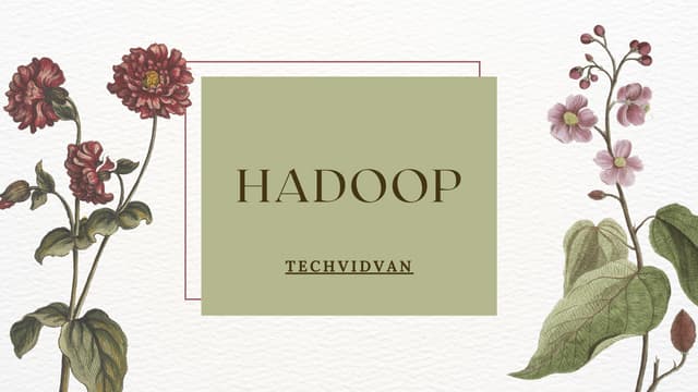 PPT on Hadoop | PPTX | Computing | Technology & Computing