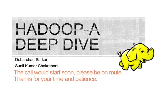 Apache Hadoop A Deep Dive Part 1 Hdfs Ppt