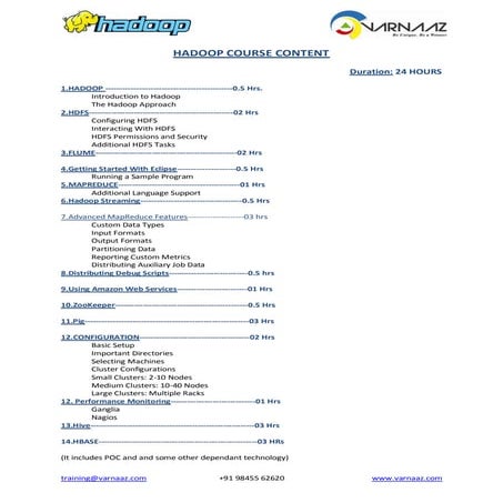HADOOP Training | PDF