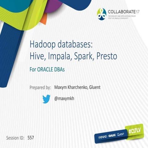 Hadoop Databases For Oracle Dbas Ppt