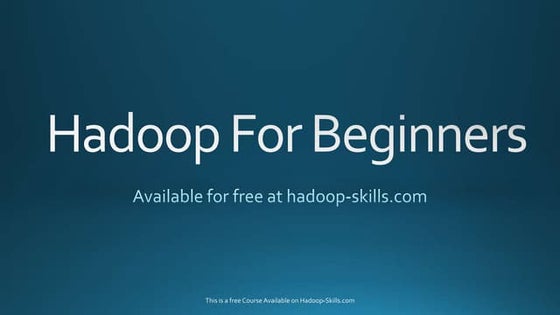 Accessing Hadoop Data Using Hive_cert | PPT Accessing Hadoop Data Using Hive_cert | PPT