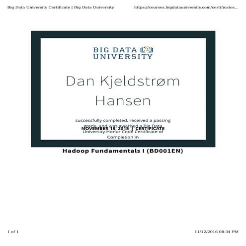 Hadoop fundamentals | PDF