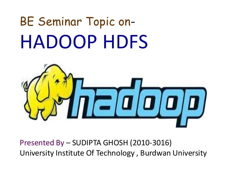 Hadoop Hdfs