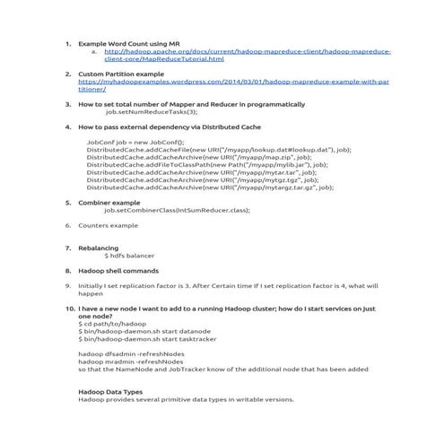 Hadoop Interview Questions | PDF | Computer Networking | Computing