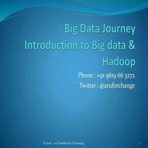 Hadoop journey | PPTX | Internet | Computing